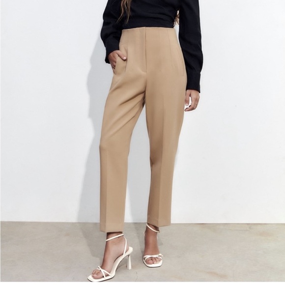 Zara | Pants & Jumpsuits | Zara High Waisted Pants Trousers Nwt | Poshmark